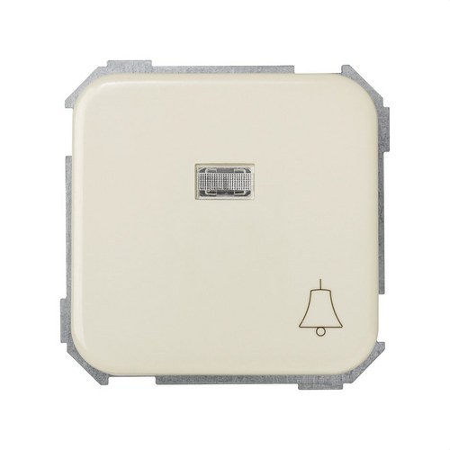 Bouton-poussoir gravure cloche lumineuse ivoire Simon 31 SIMON ...