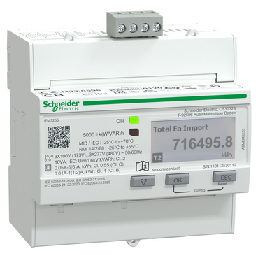 Compteur d'énergie MID Modbus iEM3255 x/5A C.0,5S Schneider SCHNEIDER ...