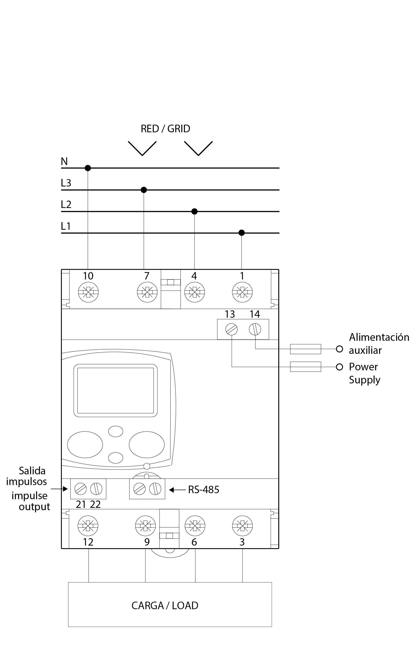 CIRCUTOR CEM-C21-T1 Direct Three-Phase Energy Meter - GroupSumi | GroupSumi