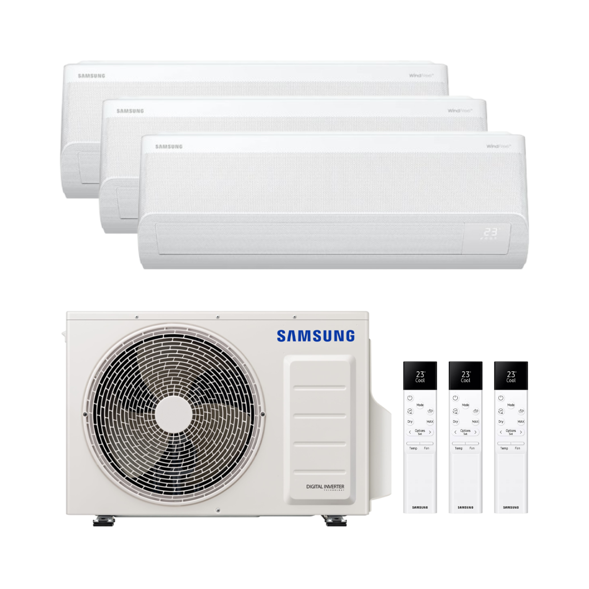 Climatiseur 3x1 Samsung WindFree Comfort S2 2,5 kW WiFi SAMSUNG ...