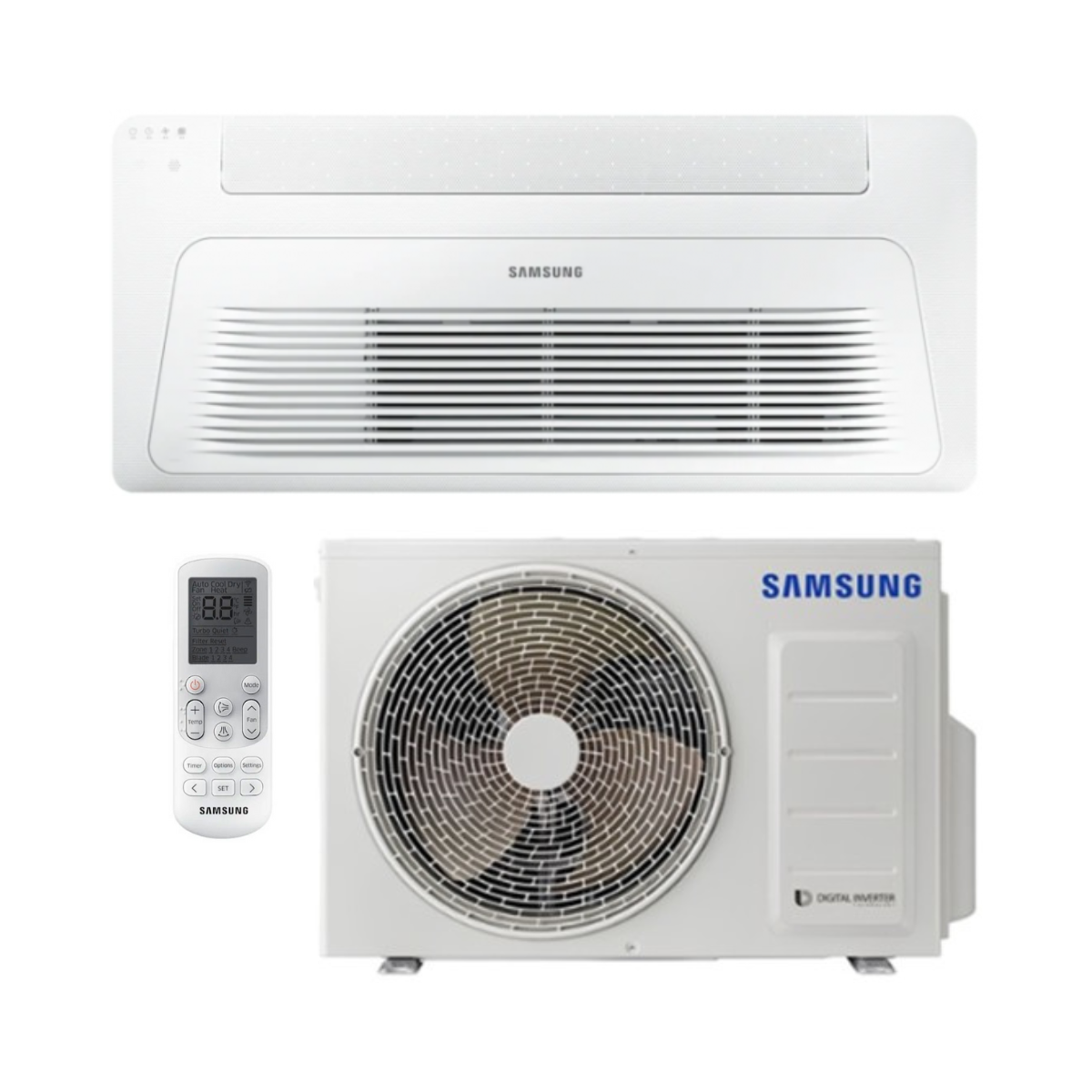 Samsung WindFree 1-Way Cassette AC 2.6 kW 9000 BTU SAMSUNG - GroupSumi ...