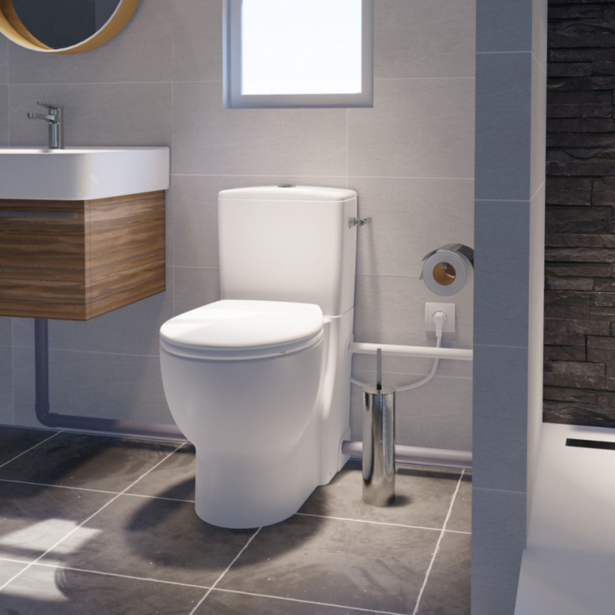 Toilet with Grinder SFA Saniflush - SFA SANITRIT - GroupSumi | GroupSumi