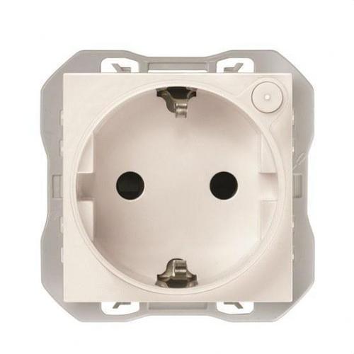 Simon 270 Schuko Socket Base White with Screw Terminal System SIMON ...