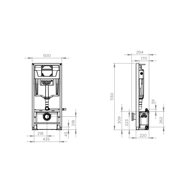 SFA SANITRIT SANIWALL PRO Frame & Panels for Wall-Hung Toilets ...