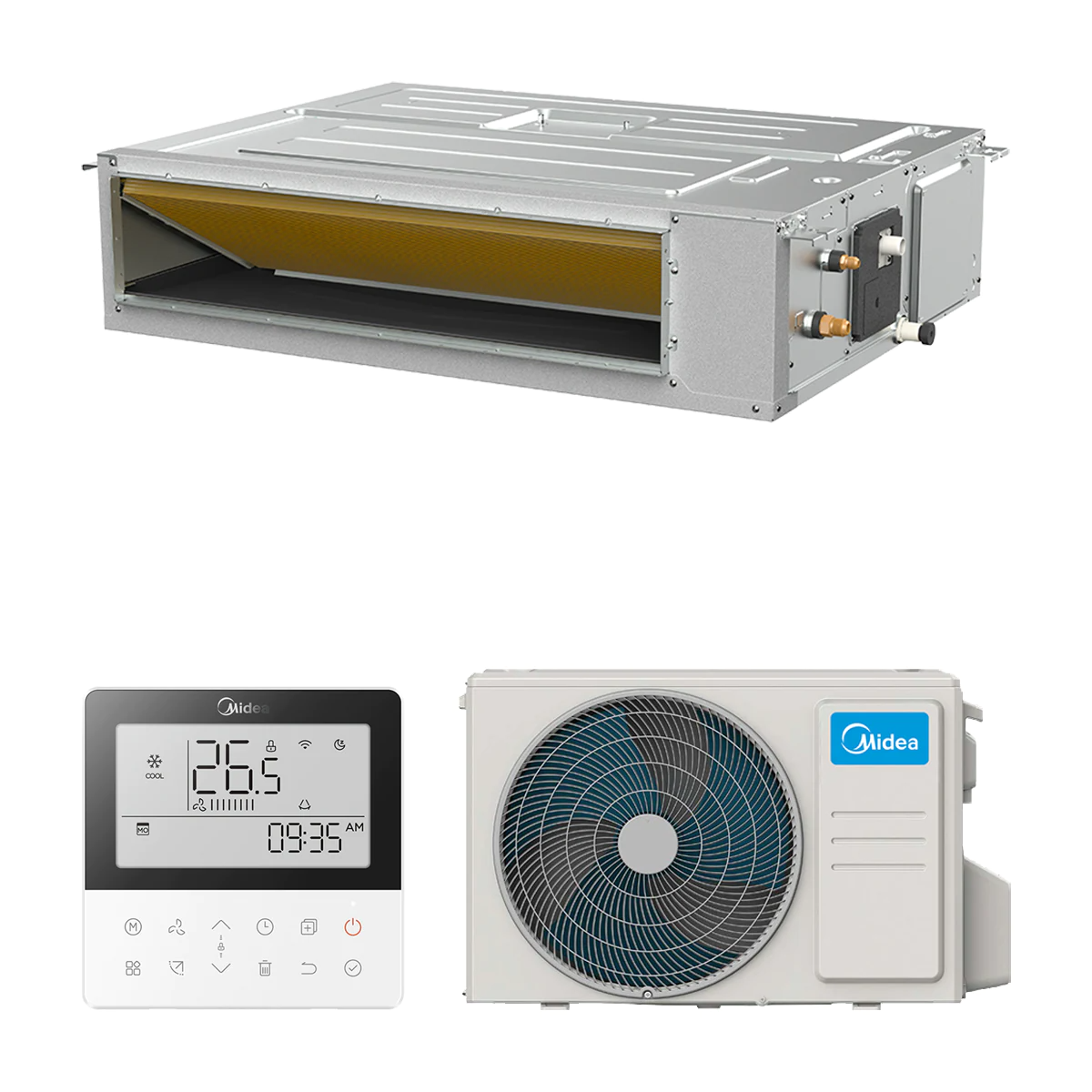 Ar Condicionado de Conduta Midea A7 8,80 kW com WiFi MIDEA - GroupSumi ...