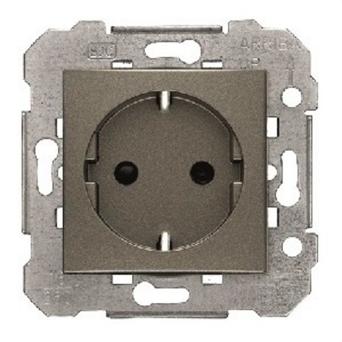 BJC Schuko Socket Outlet Earth Connection Lava Grey Viva - GroupSumi ...