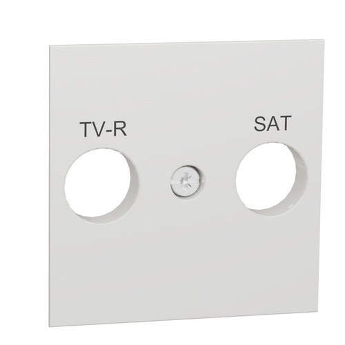 SCHNEIDER ELECTRIC R-TV/SAT Socket Plate Polar White New Unica ...