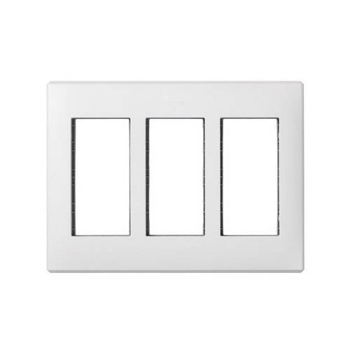 Simon 500 Cima Recessed Wall Frame for 3 Double Elements White SIMON ...