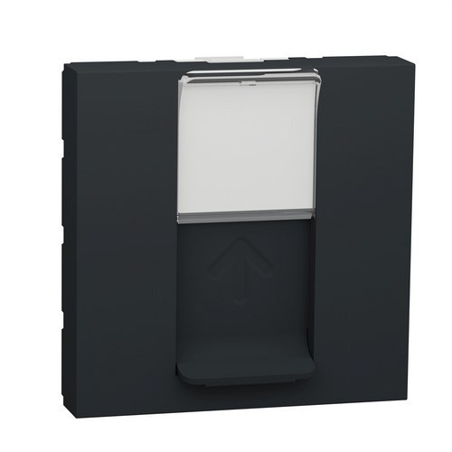 Plaque 2 modules RJ45 Keystone anthracite New Unica SCHNEIDER SCHNEIDER ...