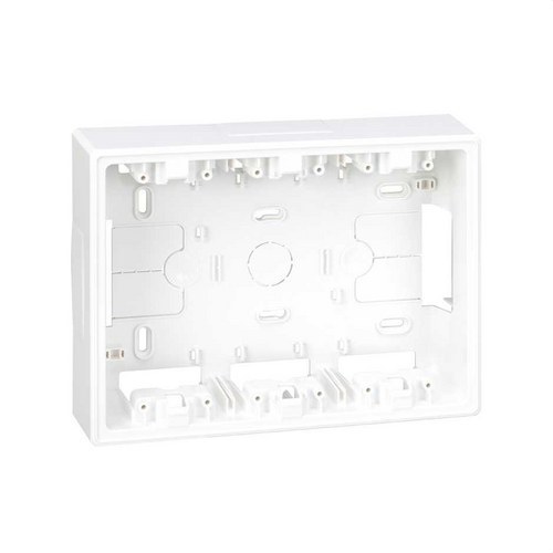 Simon 500 Cima Wall Box Base for 3 Double Elements White SIMON ...