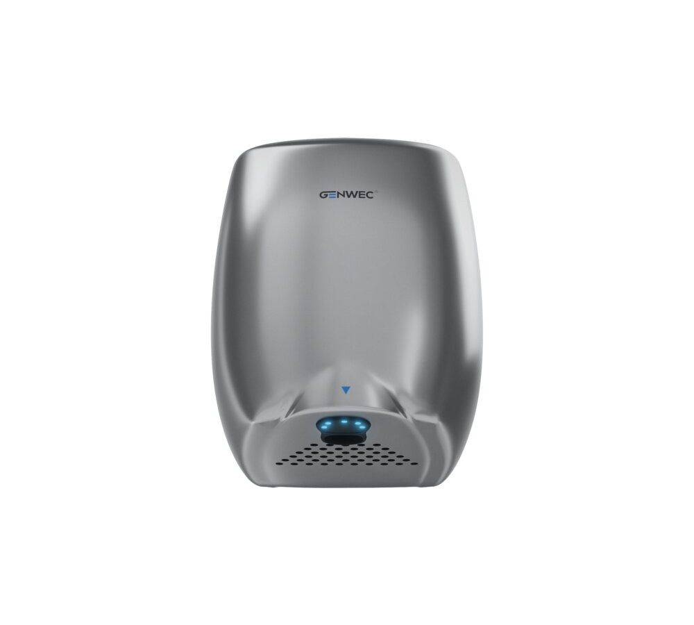 GENWEC E-flow Sensor Hand Dryer Silver Aluminium 220-240V - GroupSumi | GroupSumi