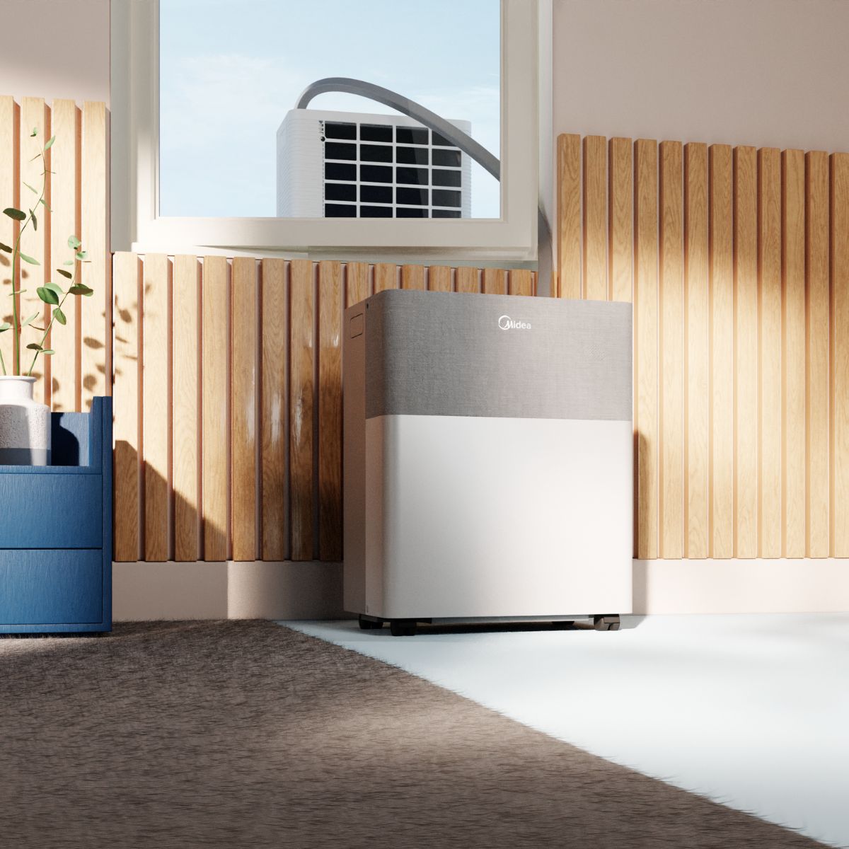 Climatiseur Déshumidificateur Portable 4 en 1 3,5 kW MIDEA - GroupSumi ...