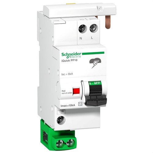 SCHNEIDER ELECTRIC Acti9 Quick PF Surge Protector 1P+N 10kA Type 2 ...