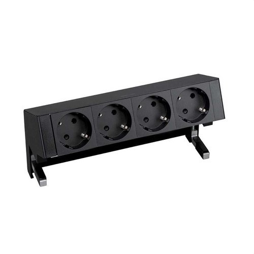 SIMON Tabletop Kit with 4 Black Schuko Socket Bases - GroupSumi | GroupSumi