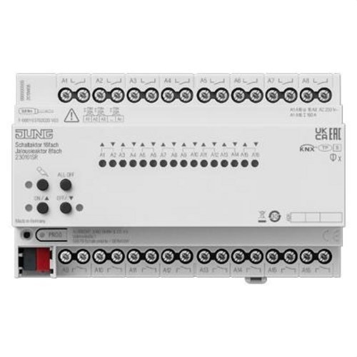 JUNG KNX 16-Channel Switching Actuator & 8-Channel Blinds Controller ...