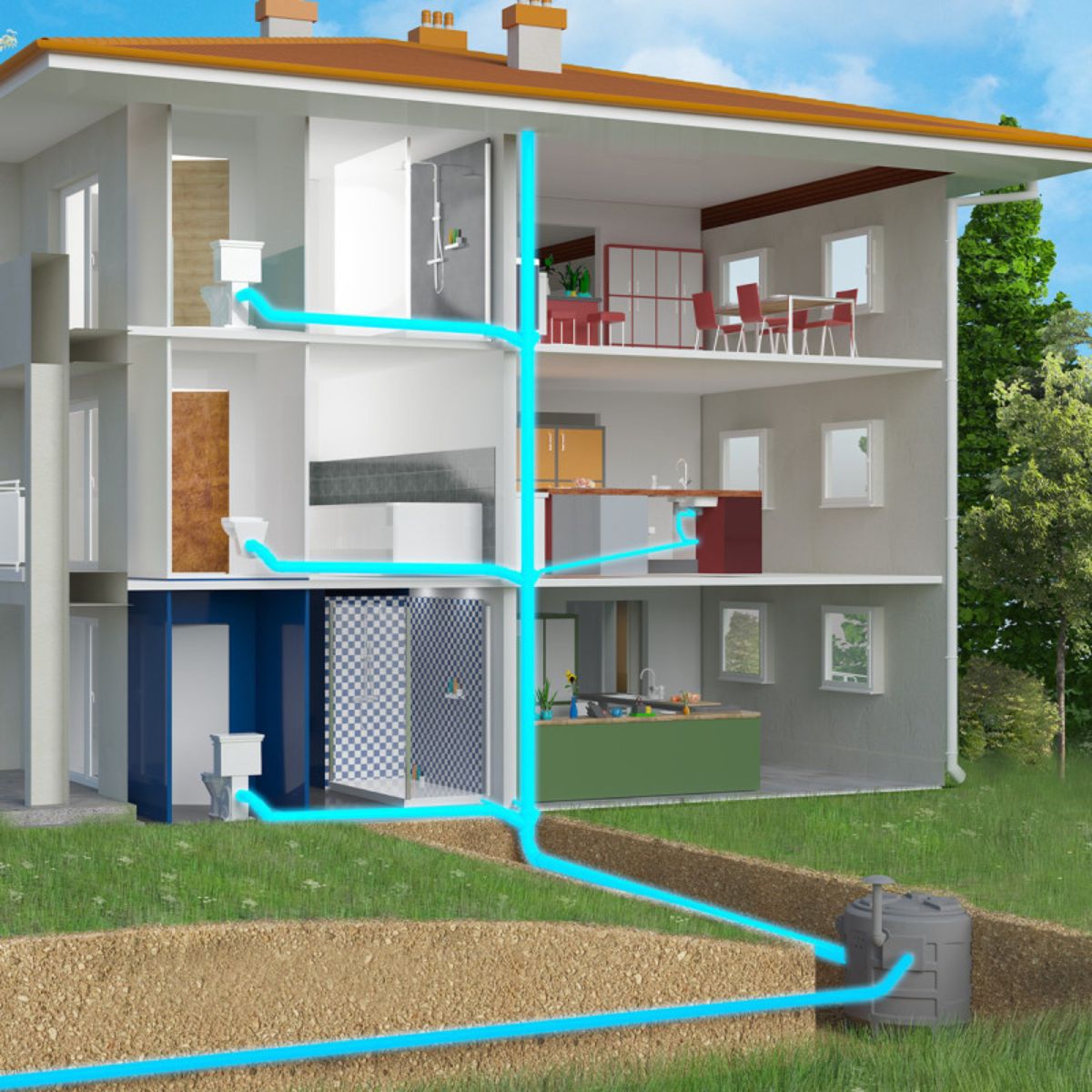 Three-phase Pumping Station SFA SANITRIT SANIFOS 610 2 VX SP T - GroupSumi | GroupSumi