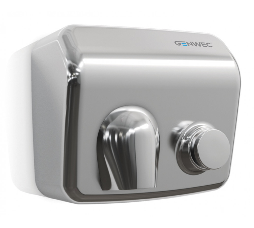 GENWEC Manual Bright Stainless Steel Hand Dryer with Sensor - GroupSumi | GroupSumi