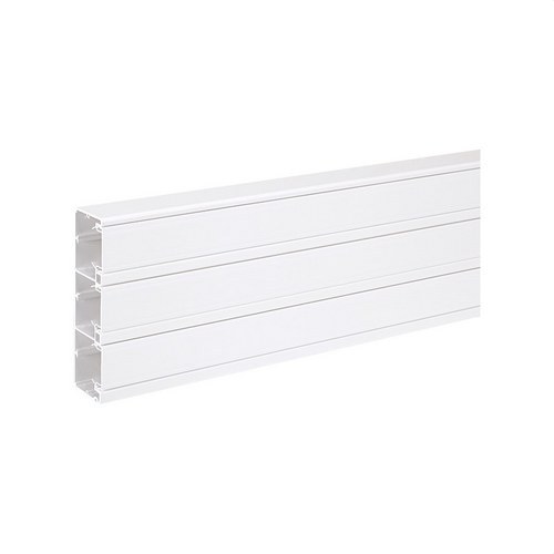 SIMON PVC Trunking 2m 185x55mm 3 Compartments White - GroupSumi | GroupSumi
