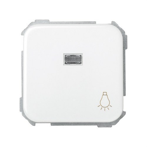 Bouton-poussoir lumineux blanc Simon 31 avec raccordement rapide SIMON ...