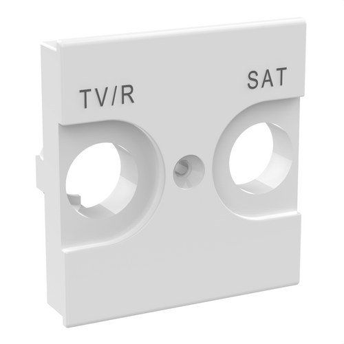 BTICINO Universal TV/R-SAT Front Plate, 2 Modules, White Classia ...