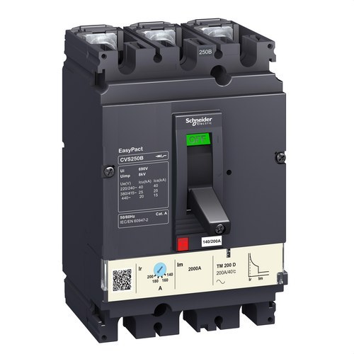 SCHNEIDER ELECTRIC Easypact CVS250B TM200D Circuit Breaker 3P/3R ...