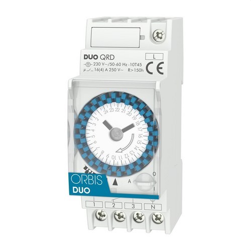 ORBIS Analogue Timer Switch 2 MOD.DUO QRD 230V - GroupSumi | GroupSumi