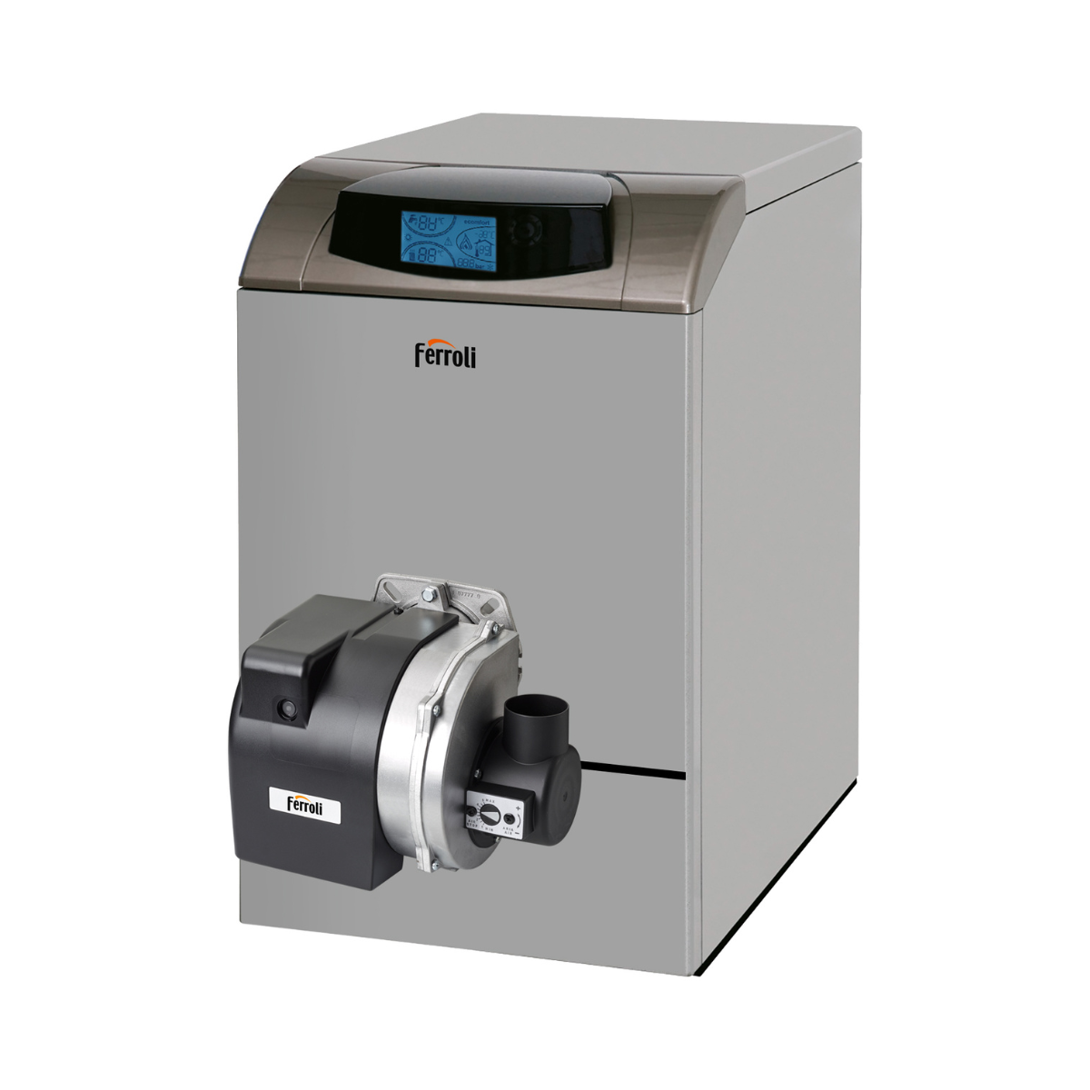 Groupe thermique fioul fonte 5 éléments Ferroli ATLAS D LN 50 FERROLI ...