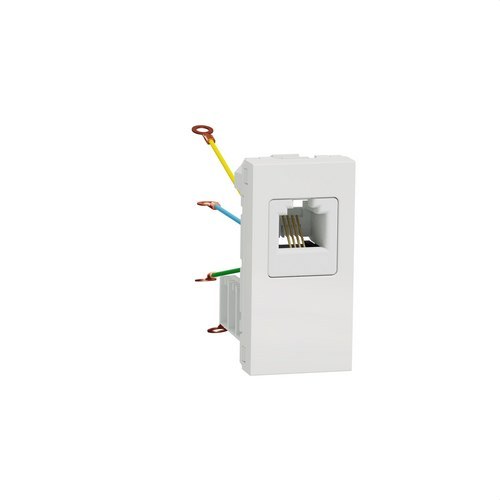 SCHNEIDER ELECTRIC RJ12 Telephone Socket Module Polar White - GroupSumi ...