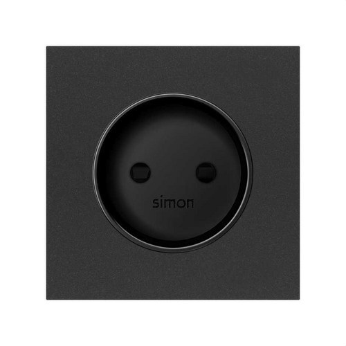 SIMON 100 Matte Black Bipolar Socket Base Cover - GroupSumi | GroupSumi