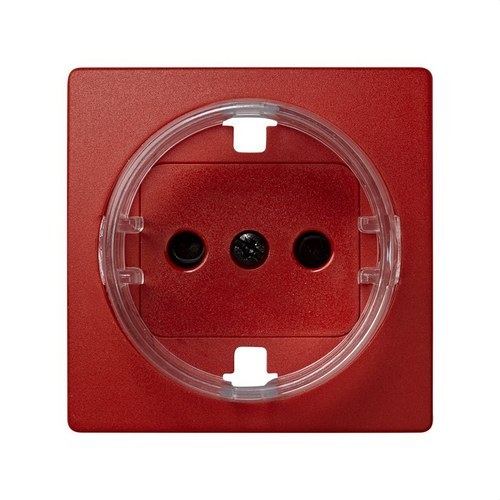 SIMON Red Schuko Socket Base Cover with Safety Device - GroupSumi ...
