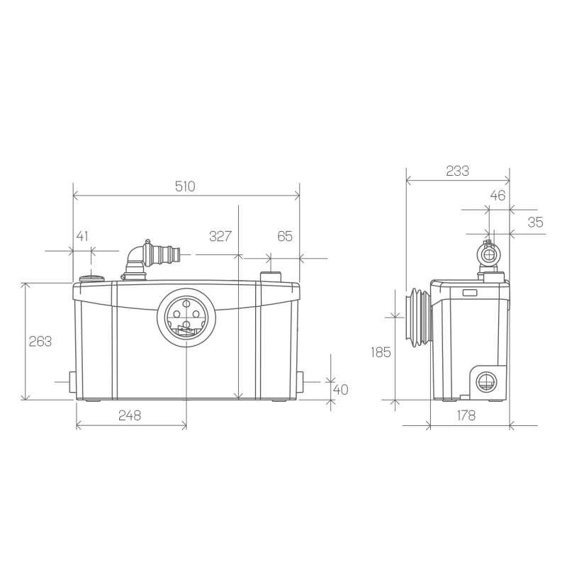 SFA SANITRIT SANIPLUS Sanitary Macerator for Bathrooms - GroupSumi ...